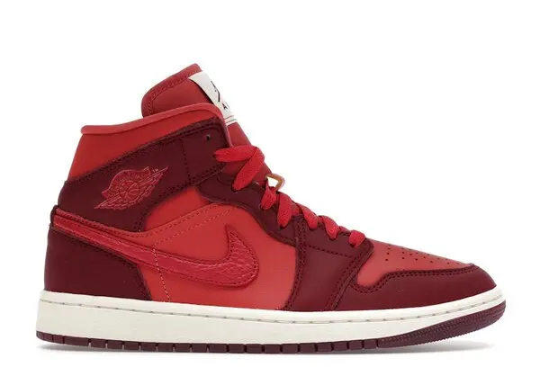 JORDAN 1 Mid Se Valentine's Day Sneakers - Team Red/sierra Red/pueblo Red