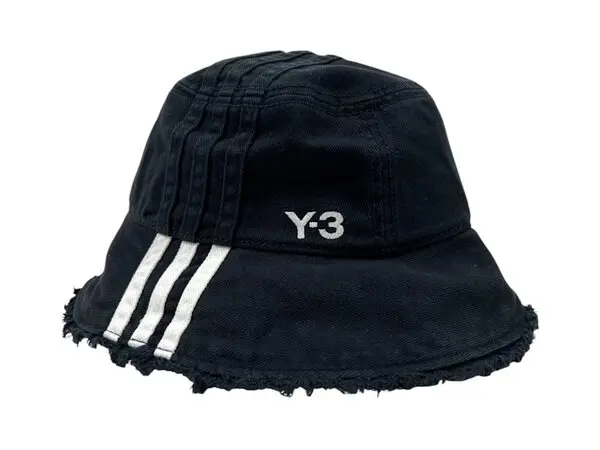Adidas X Y3 Stripes Bucket Hat - Black