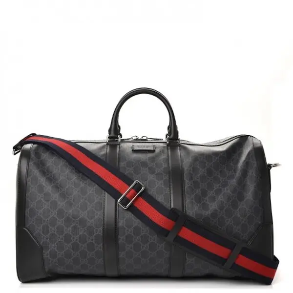 Gucci Gg Supreme Large Duffle - Black
