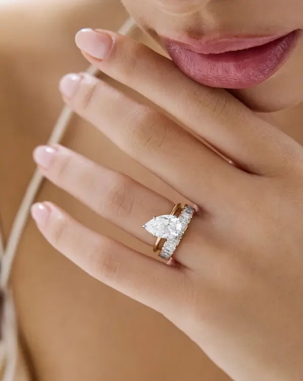Ring Concierge Radiant Diamond Eternity Band - Platinum
