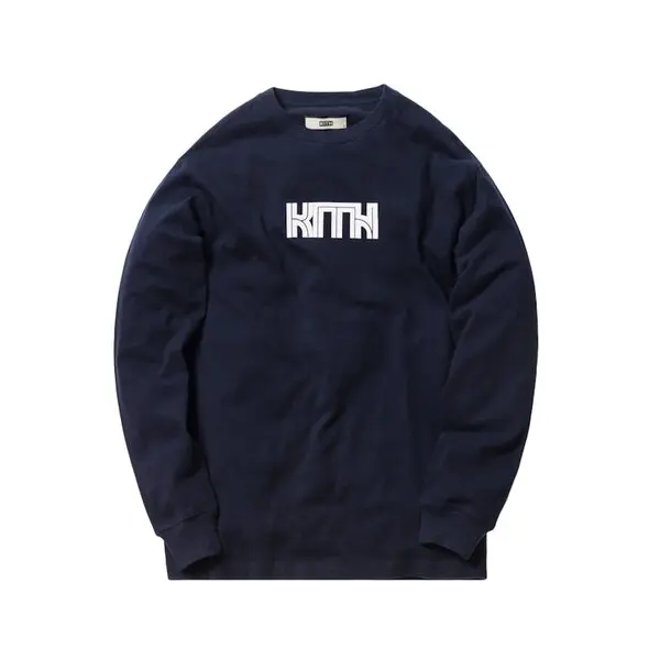 Kith Community Sponsors Long Sleeve Tee Shirt - Navy Blue