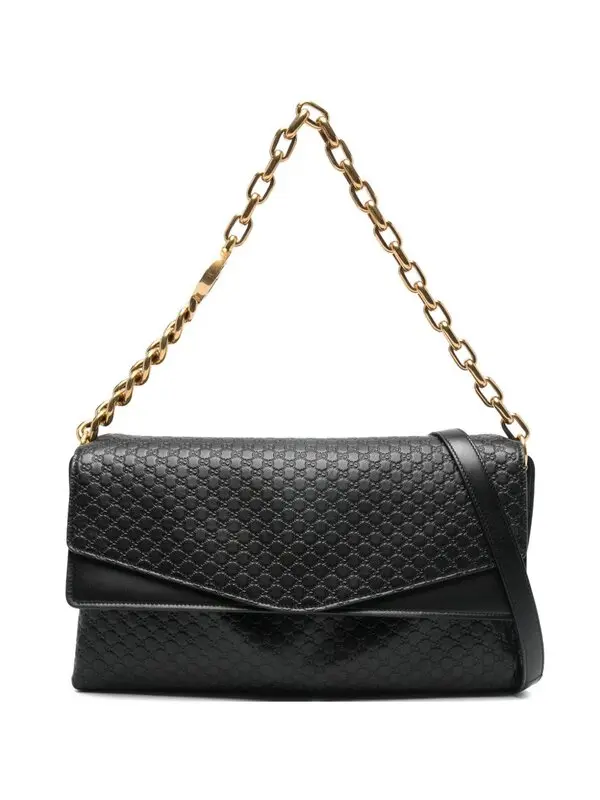 Gucci Gg Chain Leather Shoulder Bag