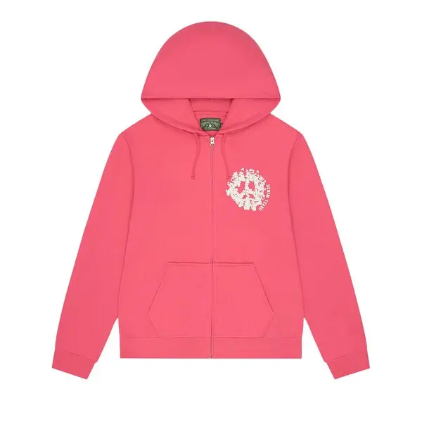 DENIM TEARS Denim University Zip Hoodie - Pink
