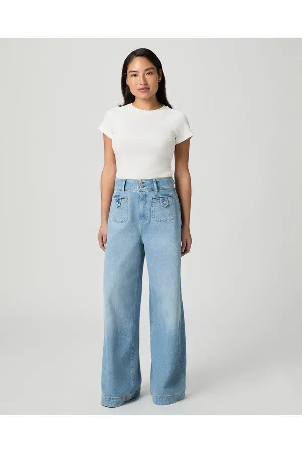 Paige Cameron Petite 29 Wide Leg Jeans