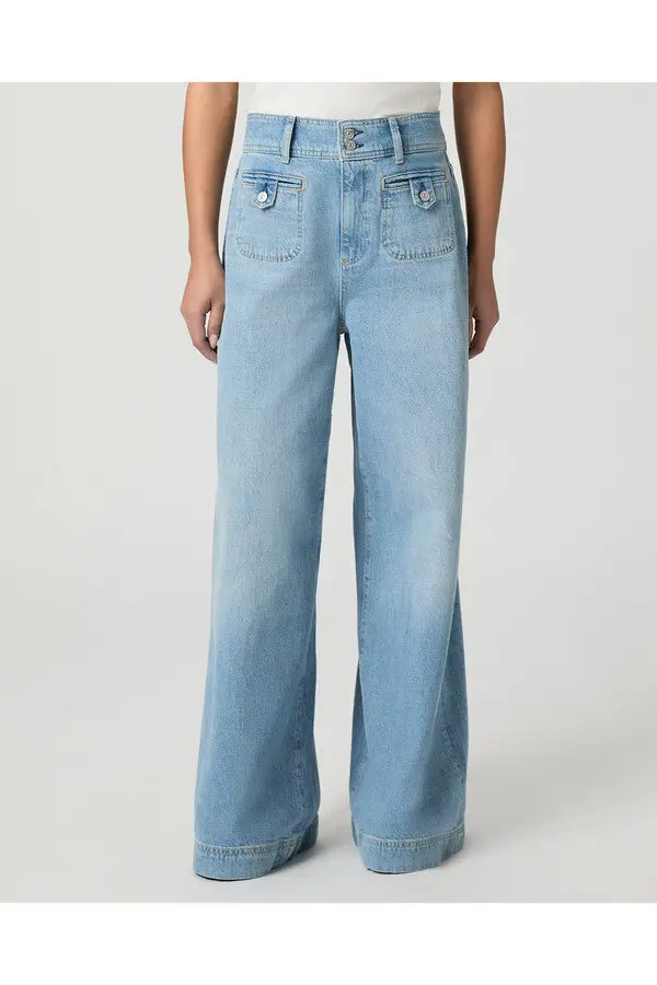 Paige Cameron Petite 29 Wide Leg Jeans
