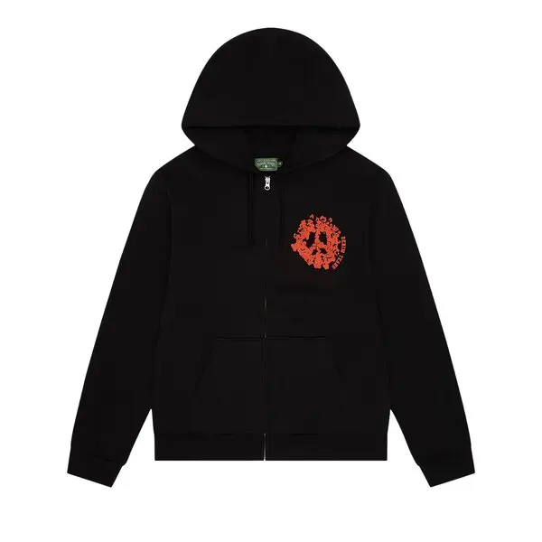 DENIM TEARS Denim University Zip Hoodie - Black