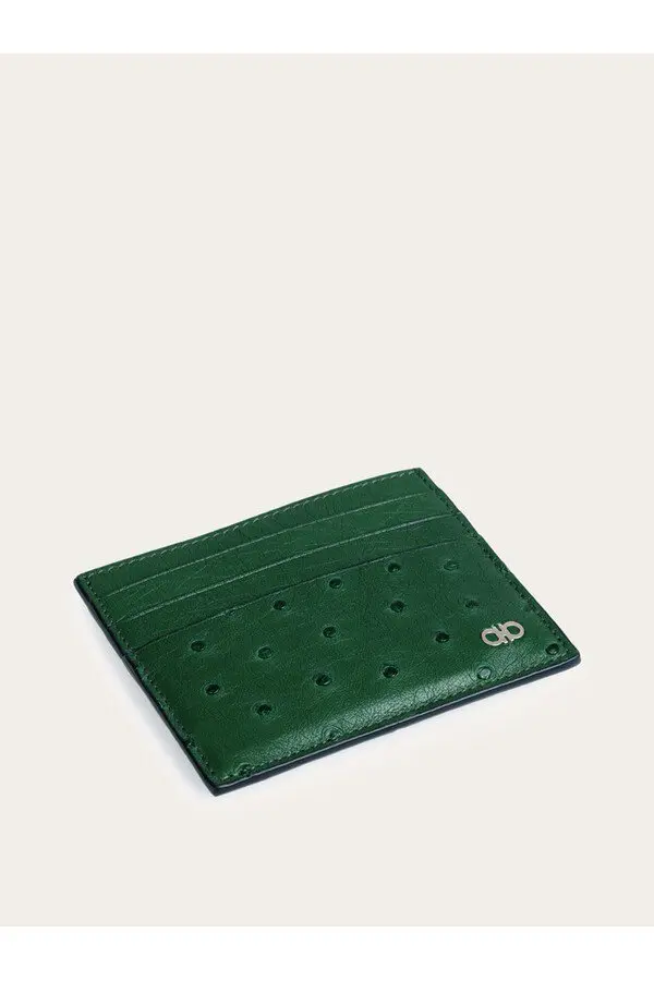 FERRAGAMO Gancini Coin Purse - Green