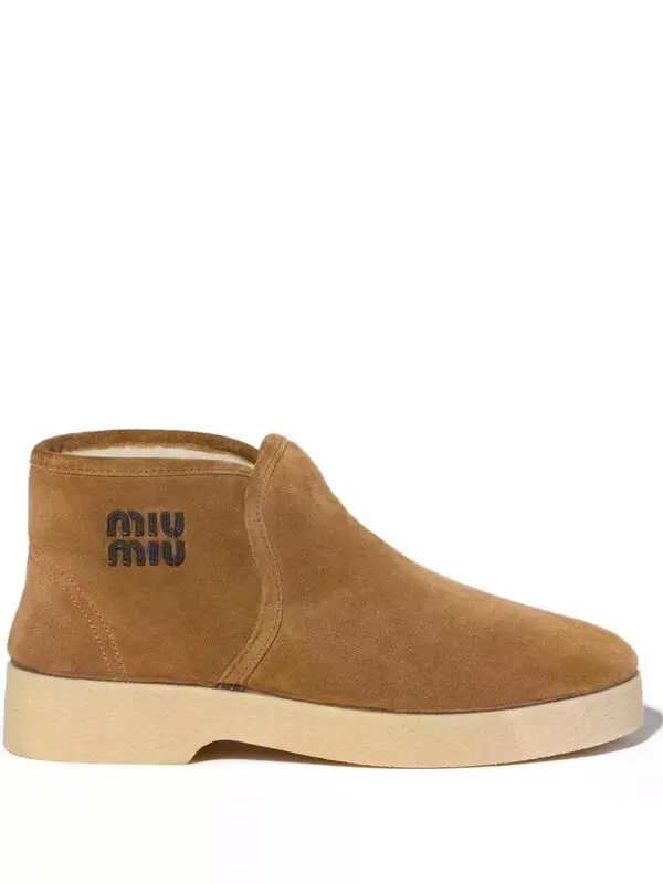 Miu Miu Logo-lettering Boots