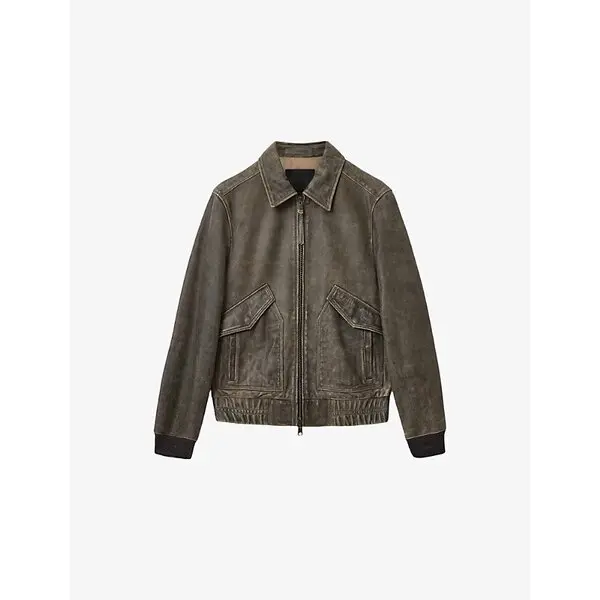 ALLSAINTS Marland Leather Aviator Jacket