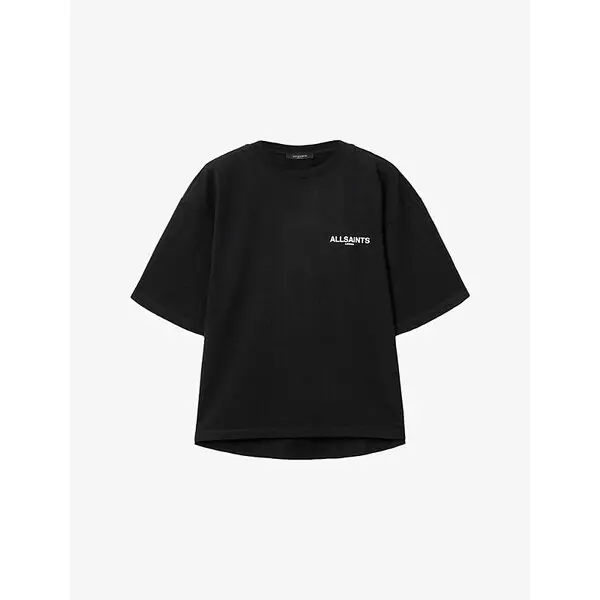 ALLSAINTS Halis Amelie Oversized-fit Cotton-jersey T-shirt - Black