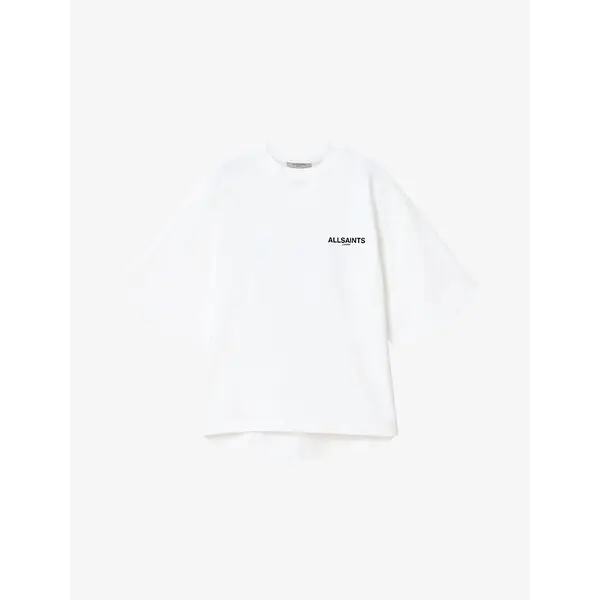 ALLSAINTS Halis Amelie Oversized-fit Cotton-jersey T-shirt - Optic White