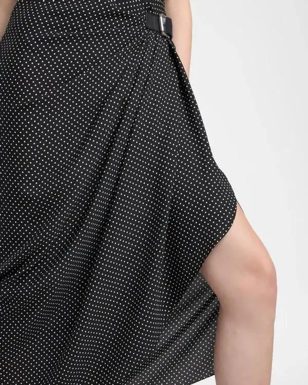 TOM FORD Polka-dot Silk-blend Midi Skirt