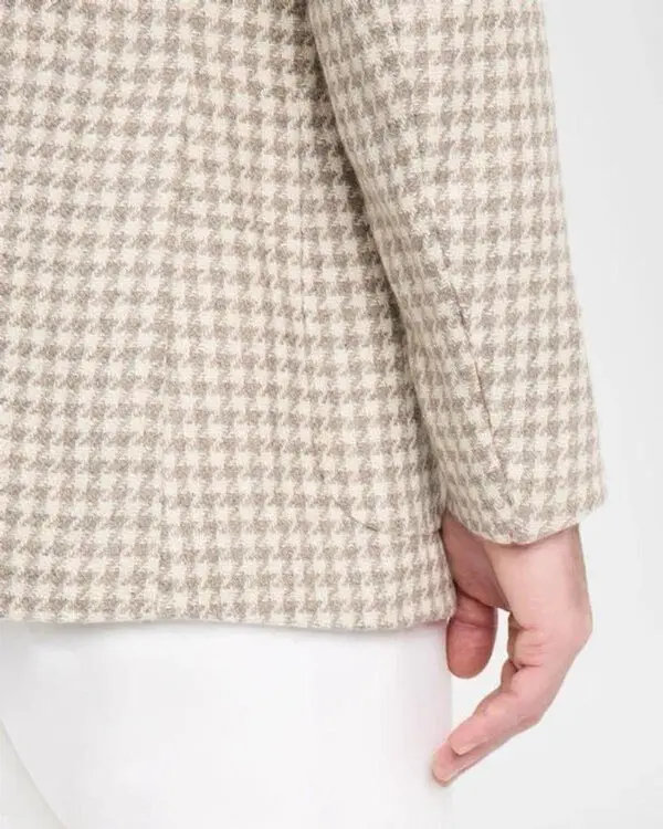 Isaia Houndstooth Cashmere Sport Coat