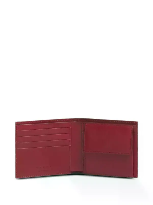 Marni Leather Bifold Wallet With Contrast Stitching