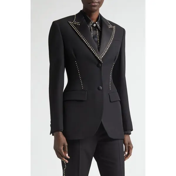 Versace Wool Grain De Poudre Jacket