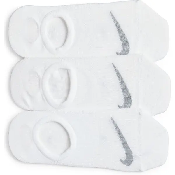 Nike Everyday Plus Assorted 3-pack No-show Socks - 101 White/wlfgry