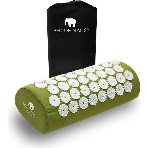 BED OF NAILS Bon Acupressure Pillow Original Acupressure Design With 2142 Precision Nails - Green