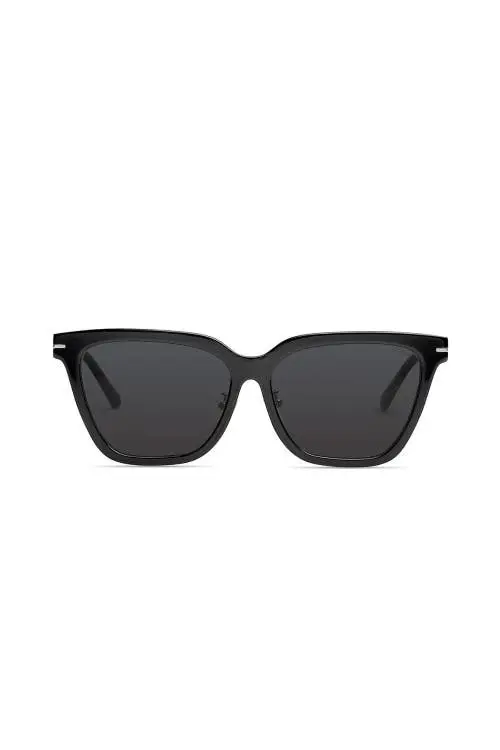 COVRY Bella Square Frame Sunglasses - Black
