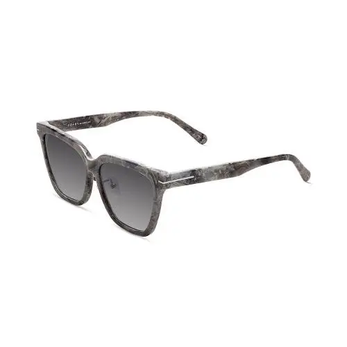 COVRY Bella Square Frame Sunglasses - Oyster