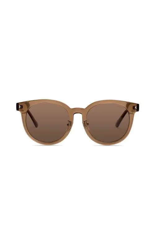COVRY Lili Round Frame Sunglasses - Honey