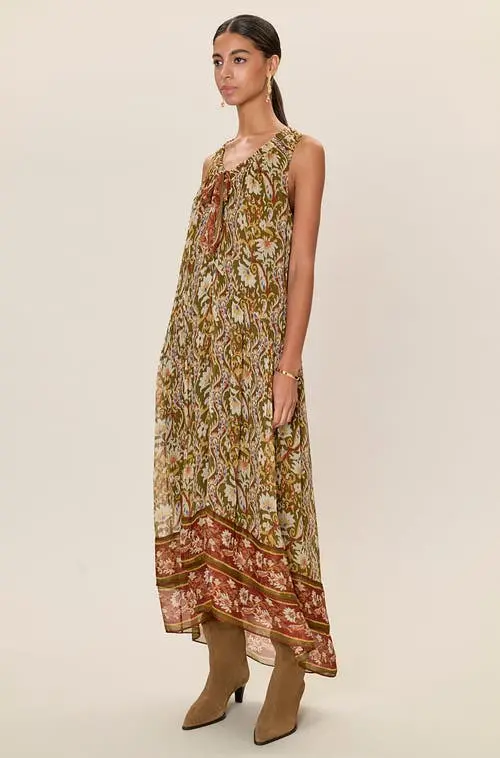 Rebecca Taylor Isha Printed Sleeveless Dress