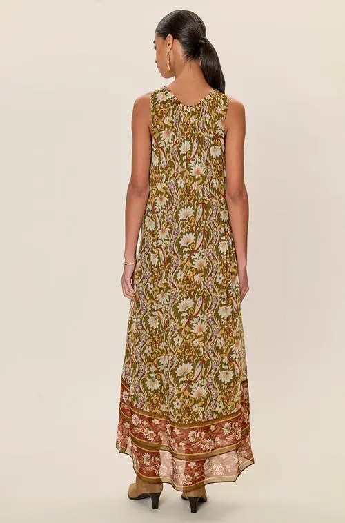 Rebecca Taylor Isha Printed Sleeveless Dress