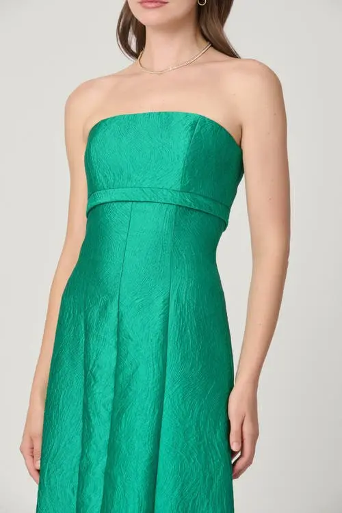 Shoshanna Midnight Nia Jacquard Gown