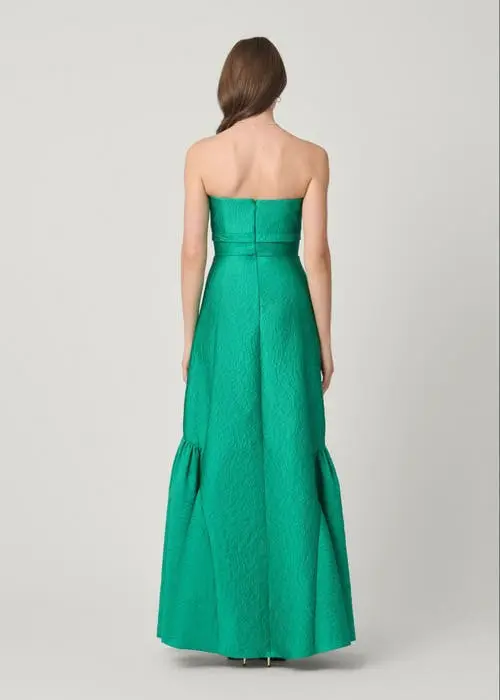 Shoshanna Midnight Nia Jacquard Gown