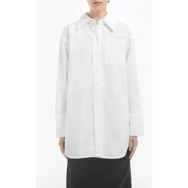 Co Cotton Sateen Overshirt