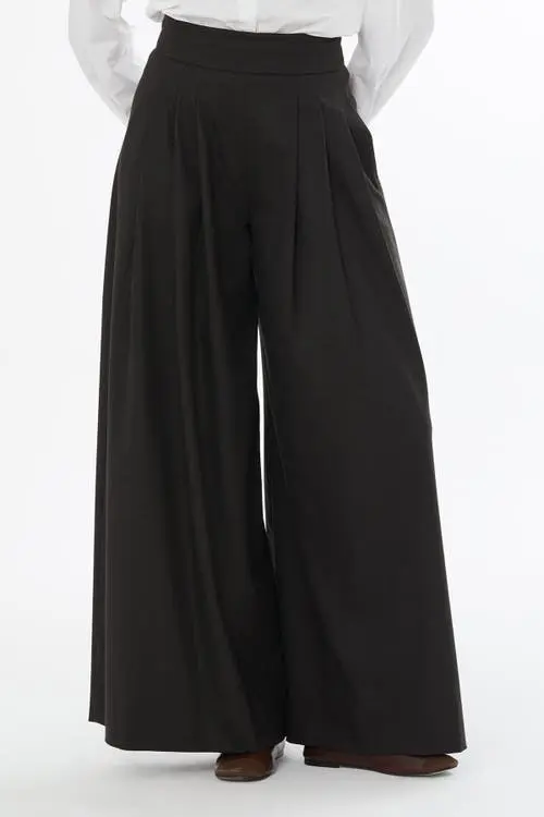 GIZIA High-waist Wide-leg Trousers