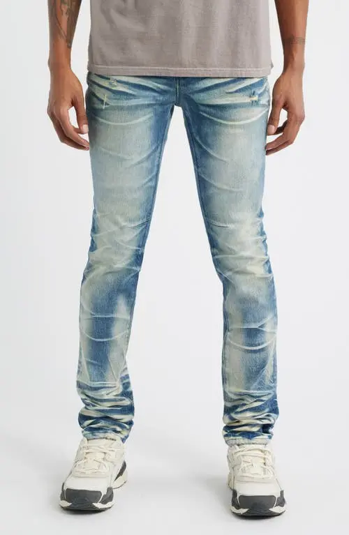RtA Clayton Skinny Jeans - Stacked Medium Blue
