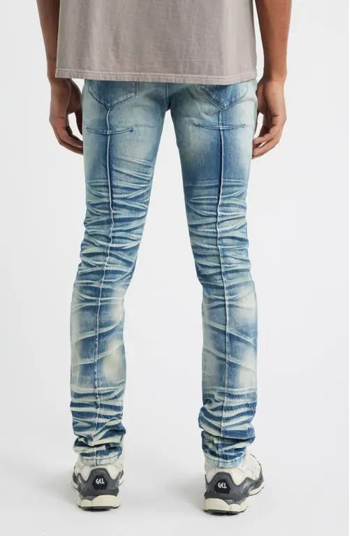 RtA Clayton Skinny Jeans - Stacked Medium Blue