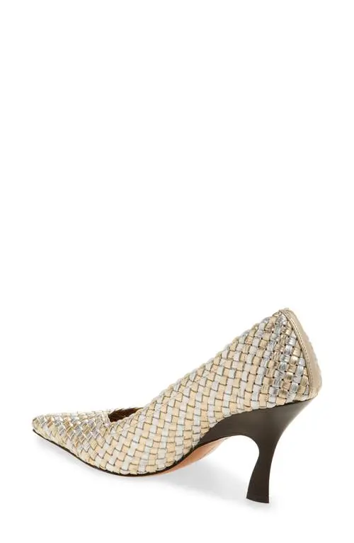 Stella McCartney Elsa Woven Pointed Toe Pump