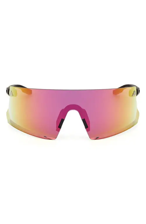 Adidas 120mm Shield Sports Sunglasses - Black/mirror Violet