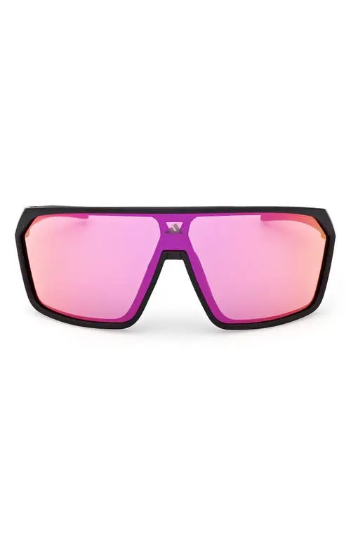 Adidas 130mm Shield Sunglasses - Matte Black/mirror Violet