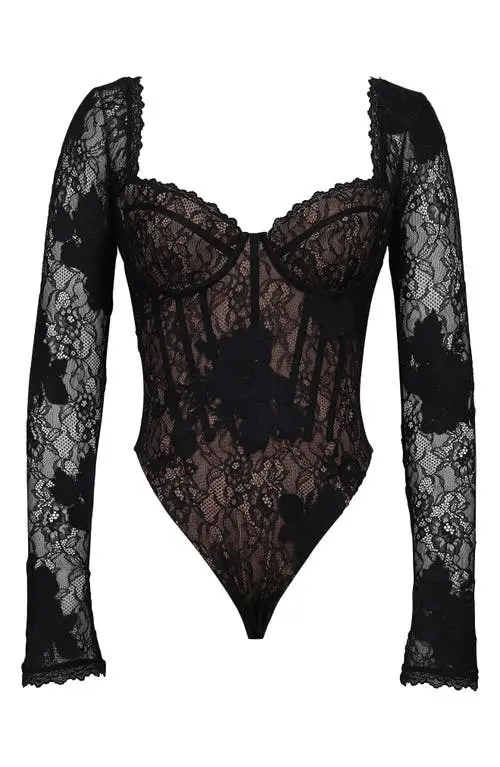 House Of Cb Aneira Lace Corset Top