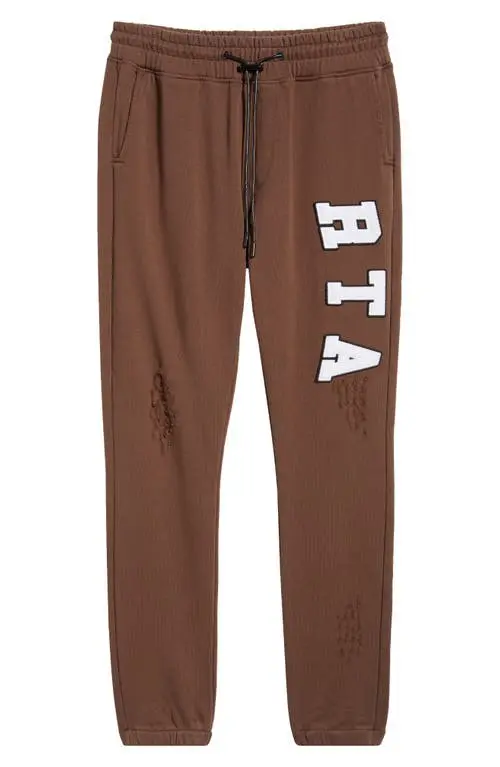 RtA Owen Collegiate Distressed Joggers