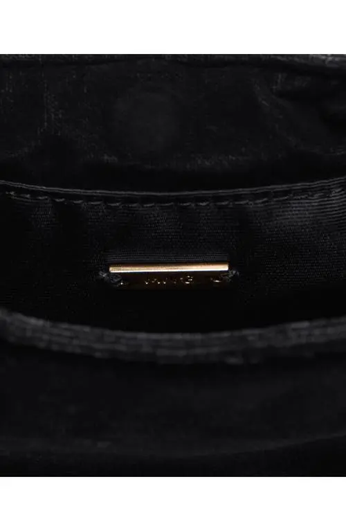 Mango Velvet Pouch With Loop Handle