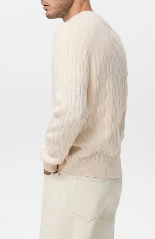 Mango Cable Crewneck Sweater - Ecru