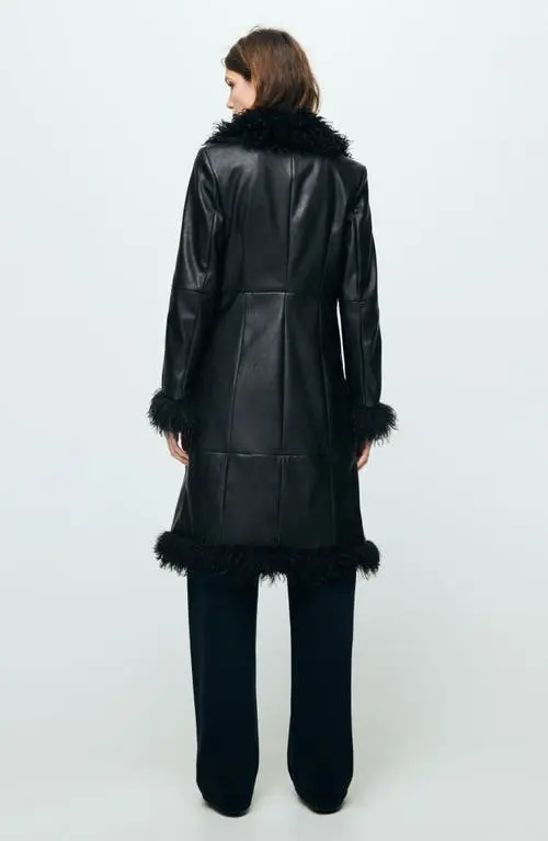 Mango Faux Shearling Coat
