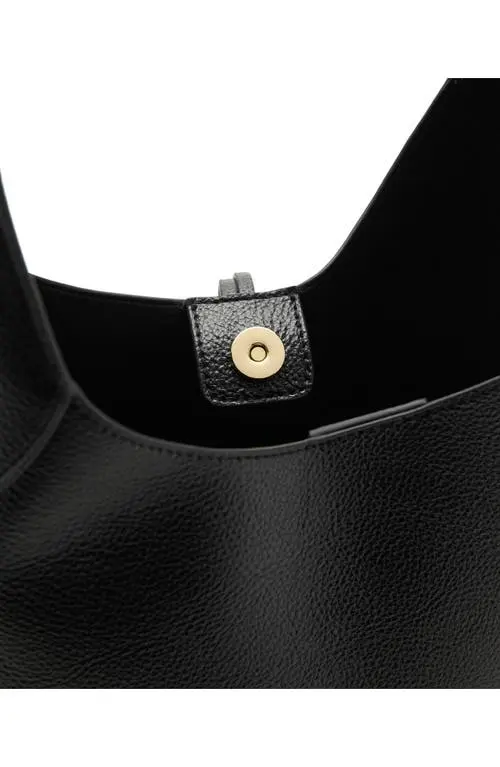 Mango Faux Leather Shoulder Bag