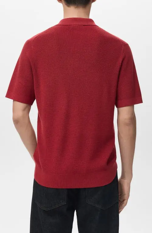 Mango Structu Knit Polo