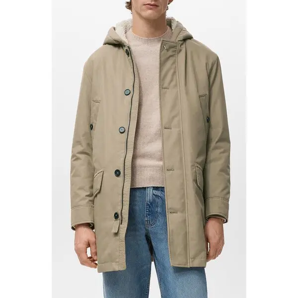 Mango Water Repellent Parka - Medium Brown