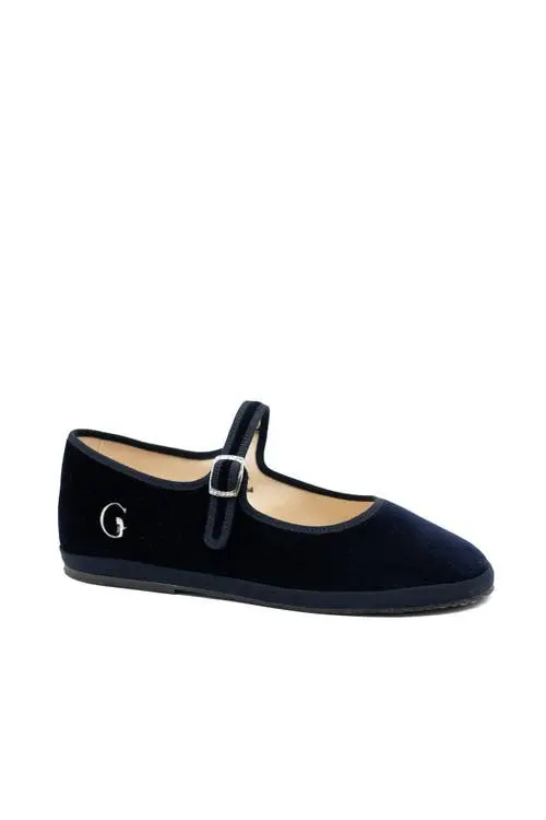 GONDOLINA SHOES Mary Jane Ballet Flats - Torcello Navy
