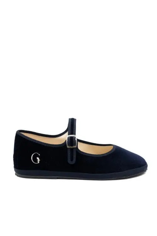 GONDOLINA SHOES Mary Jane Ballet Flats - Torcello Navy