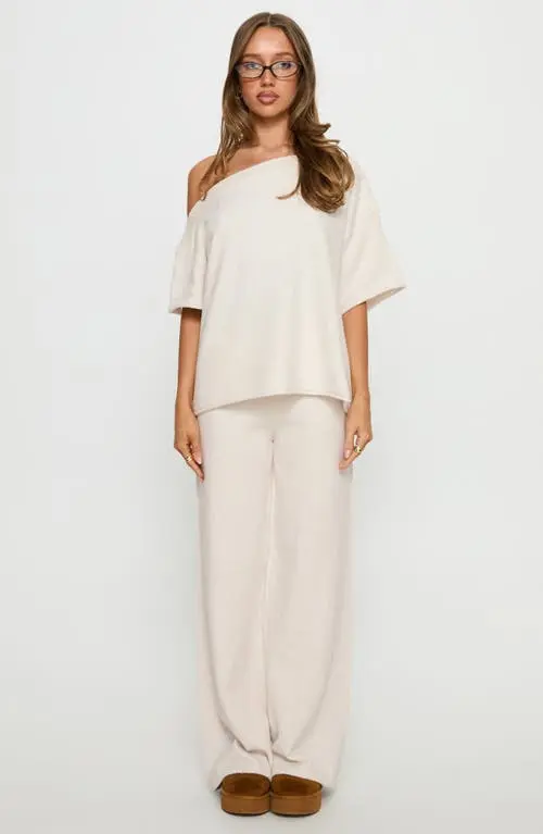 Princess Polly Oversized Off-the-shoulder Top