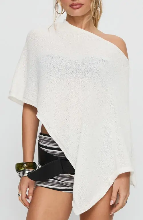 Princess Polly Rouse One-shoulder Poncho