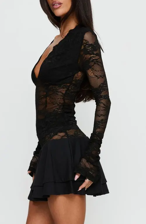 Princess Polly Kecia Lace Long Sleeve Top