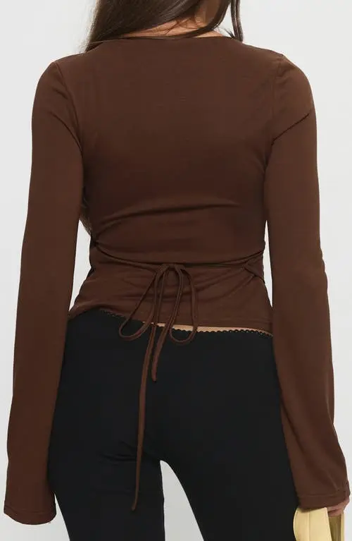 Princess Polly Stefanee Faux Wrap Top