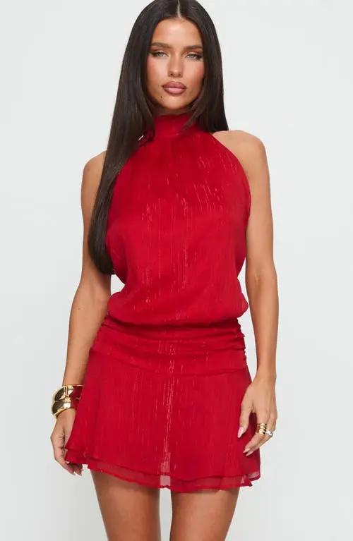 Princess Polly Maelis Halter Mini Dress